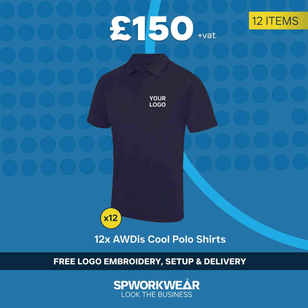 12 x AWDis Cool Polo Shirt Bundle