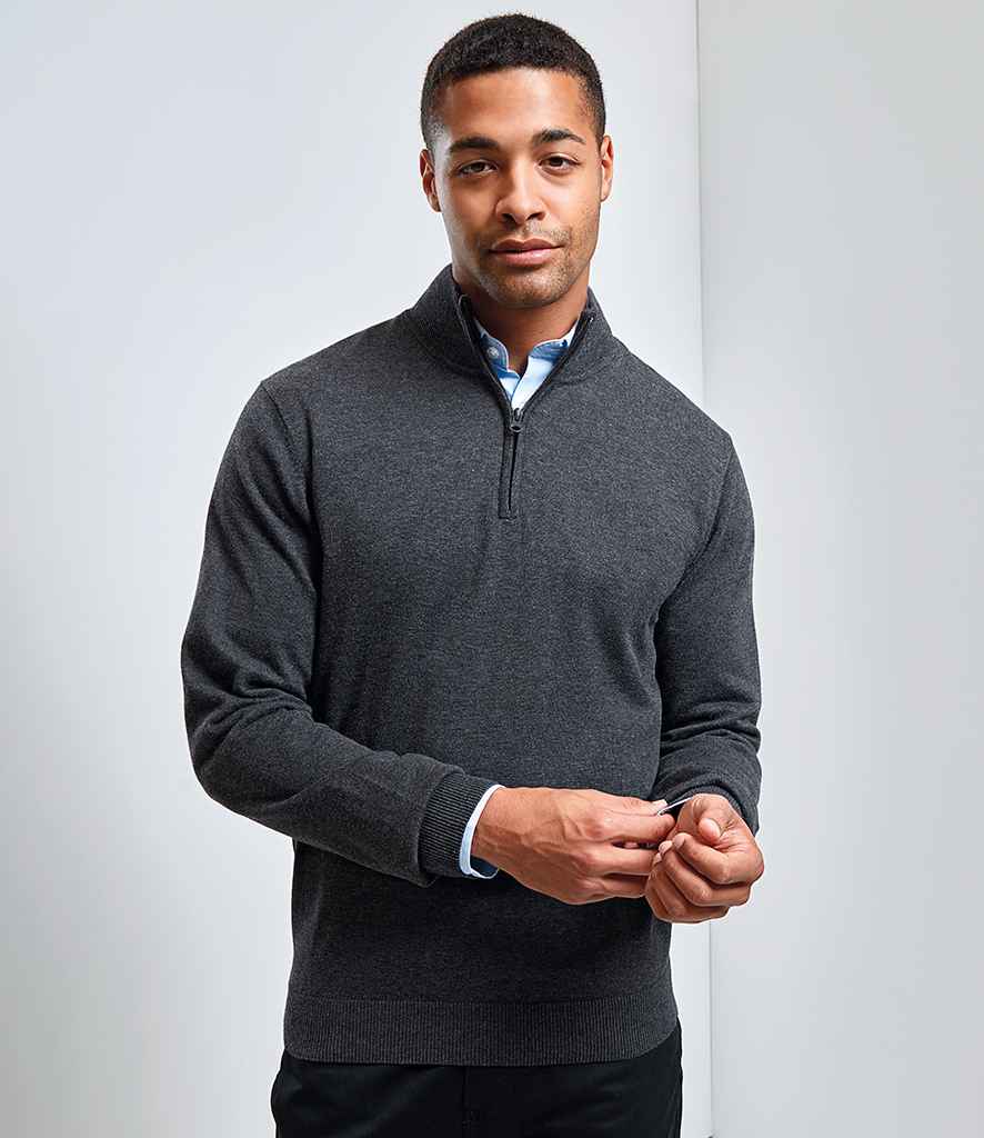 Premier Zip Neck Sweater - PR695 | SP Workwear