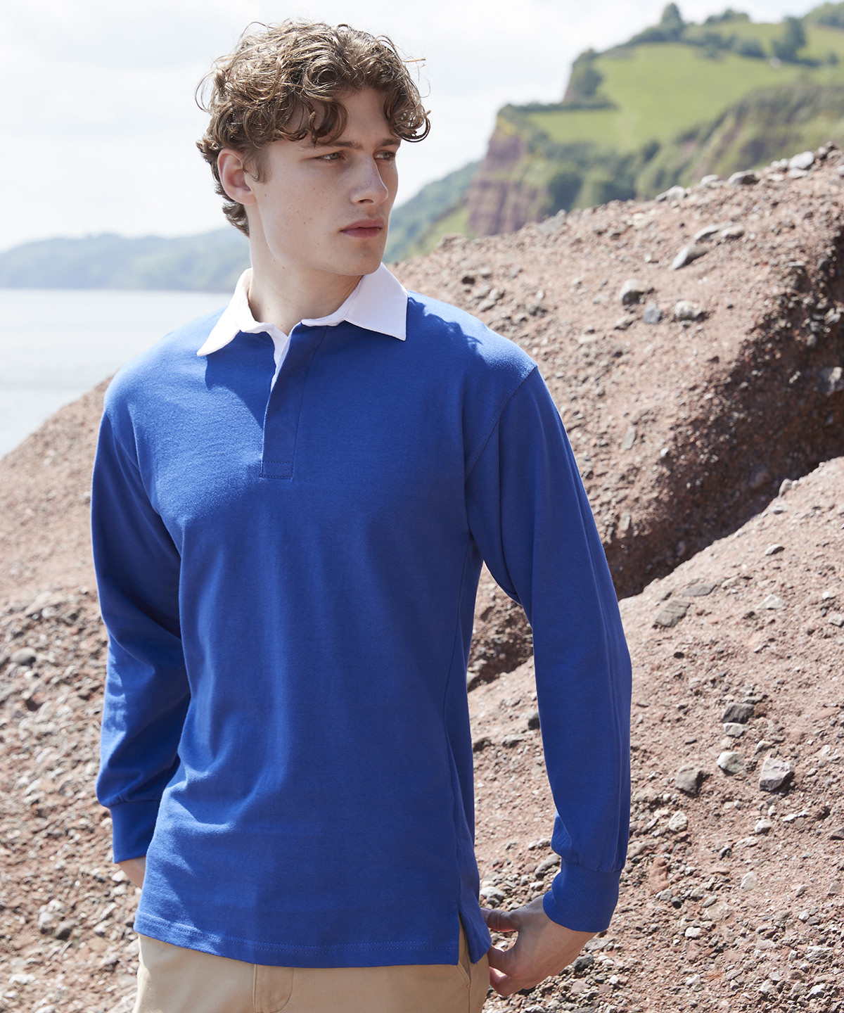 Front Row Long Sleeve Classic Rugby Shirt - FR100 | SP Workwear